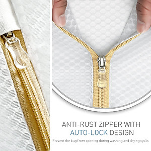 Prezon Mesh Laundry Bags, Washing Machine Wash Bags, Reusable and Durable Mesh Wash Bags for Delicates Blouse, Hosiery, Underwear, Bra, Lingerie Baby Clothes - 3M（12 x 16 Inches）