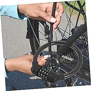 VANZACK 8 Pcs Wear-Resistant Bike Lock Convenient Bike Lock Sturdy Cable Lock Bike Chain Lock Reusable Bike Lock Daily Use Cycle Lock Multi-Function Bike Lock Abs Lock Disc Major