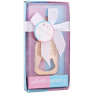 24 pcs Bottle Opener Gender Reveal Party Favors for Guests, Poppin Bottle Openers for Baby Shower Favors,Gifts,Decorations and Souvenirs Gender Reveal Souvenirs Party Supplies (Blue and Pink, 24)
