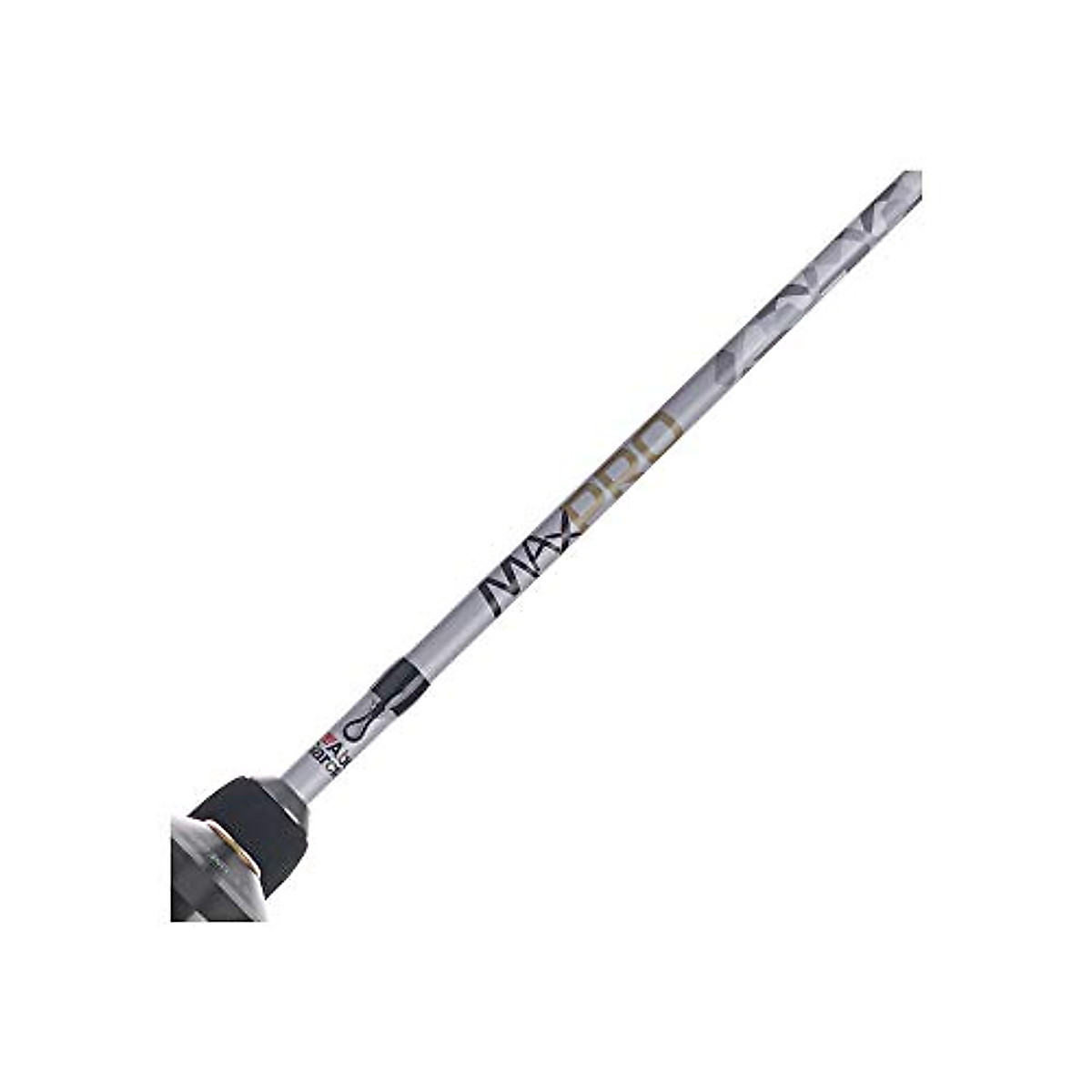 Abu Garcia 6’ Max PRO Fishing Rod and Reel Spincast Combo, 2-Piece Composite Rod, Size 10 Casting Reel, Right/Left Handle Position Grey