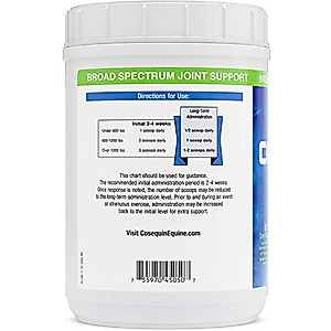 Nutramax Cosequin ASU Joint Health Supplement for Horses - Powder with Glucosamine, Chondroitin, ASU, and MSM, 1320 Grams