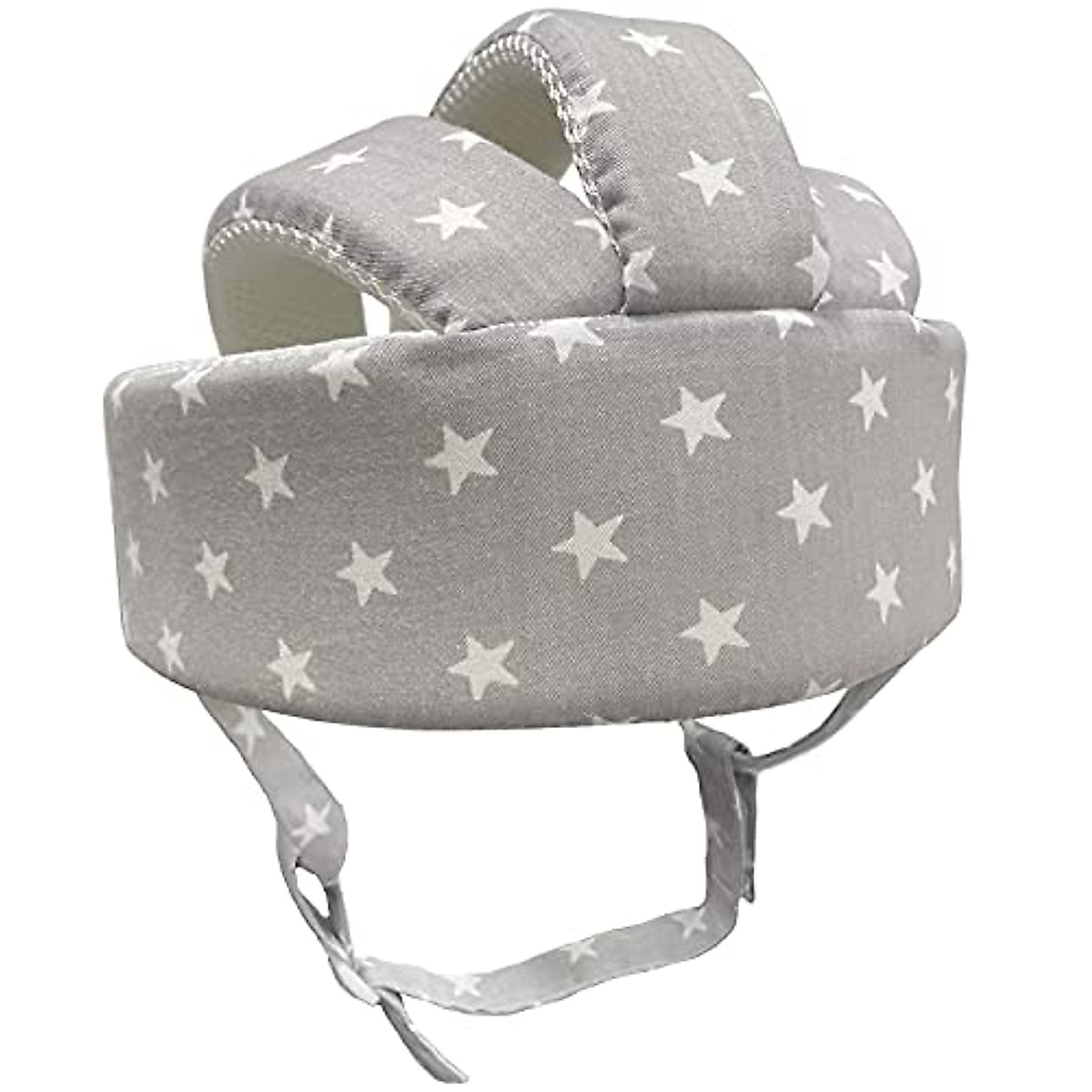 Ocanoiy Baby Safety Helmet Toddler Children Headguard Infant Head Cushion Protective Harnesses Cap Soft Adjustable Kid Safety Hat Head Protector (Gray Star)