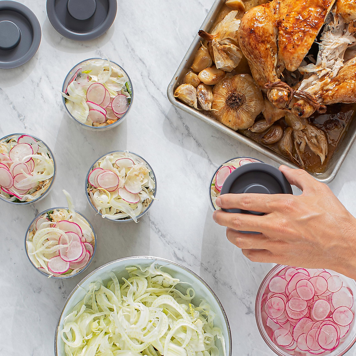 S'well Eats 2-in-1 Nesting Food Bowls, 10oz, Clear