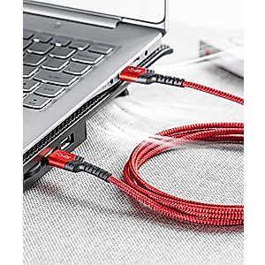 JSAUX USB to USB Cable, USB 3.0 A to A Male Cable 2 Pack(3.3ft+6.6ft) USB Male to Male Cable Double End USB Cord Compatible for Hard Drive Enclosures, DVD Player, Laptop Cooler and More (Red)
