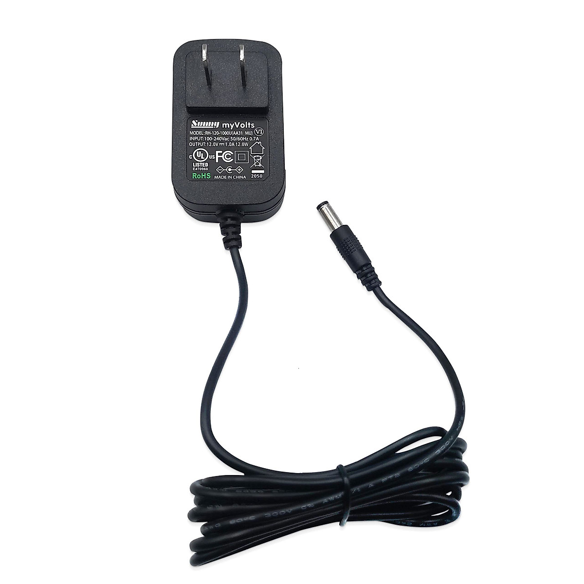 MyVolts 12V Power Supply Adaptor Compatible with/Replacement for Blackmagic Design SDI to HDMI, Analog to SDI Mini Converter - US Plug