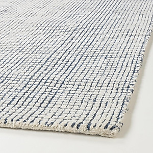 Restoration and Renovation New Hand Made Area Rug Multi Design 100% Imporated Blended Area Rug (Indigo/Blue, 7X9 FT)