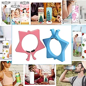 Clamp Tumbler, 20 Oz Sublimation Blanks - 2PCS