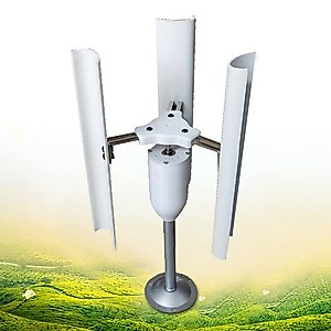 30W 3 Phase Permanent Magnet Small Wind Turbine Generator Kit DIY Vertical Axis Wind Turbine Model Toy Night Light Making 1-12V Windmill Power Teach Mode for Teaching Lectures(12V,30W)