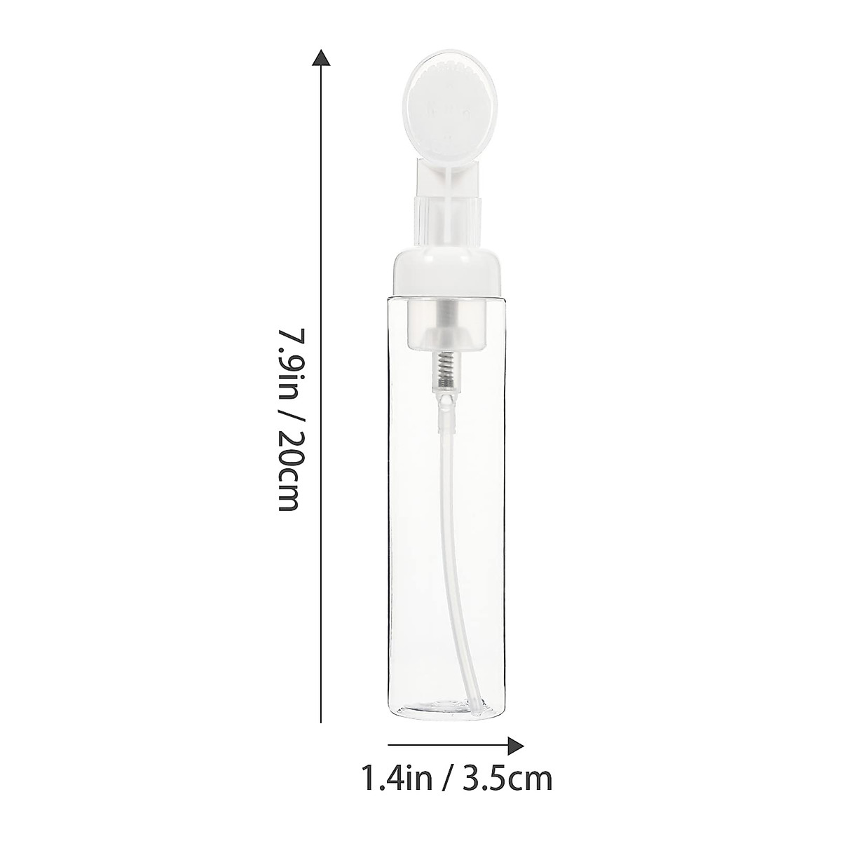 Foaming Dispenser 3Pcs Foaming Soap Dispenser Empty Facial Foam Bottle Hand Soap Containers with Foam Massage Clean Brush Head for Home Bathroom 100ml 30ml