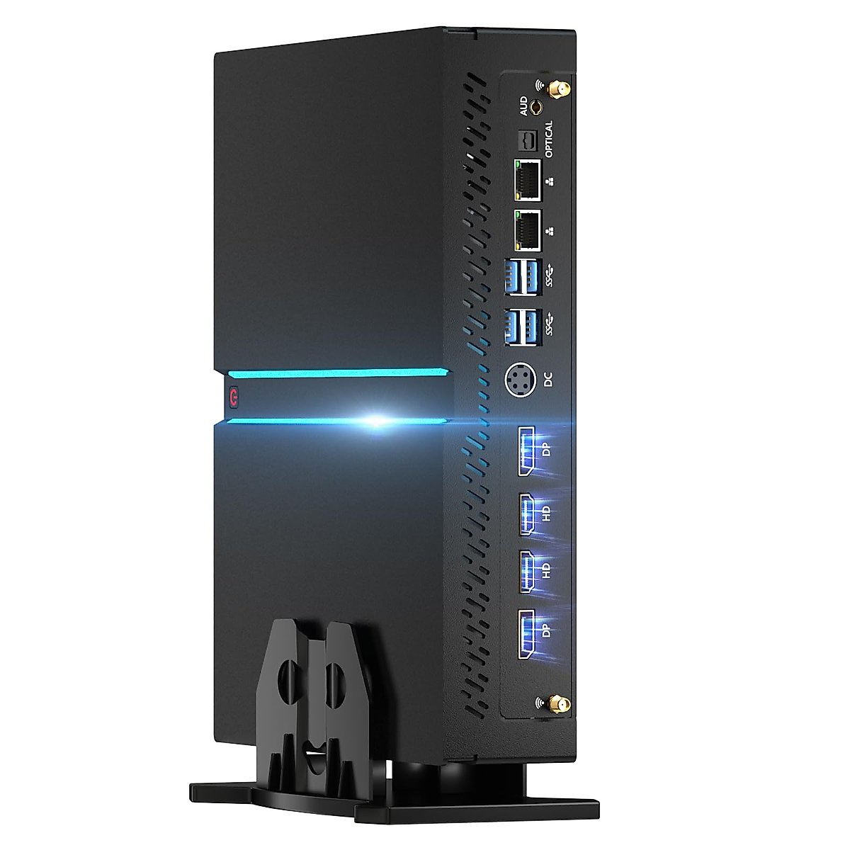 Mini PC Gaming, Desktop Computer i9-13900F 24 Cores Upto 5.6GHz, DDR5, 512G M.2 PCIE4.0 SSD, Windows 11 Pro, GeForce RTX4060Ti 8G, Four Display, 8K@60Hz Outputs, Dual LAN, WiFi6E/BT5.3