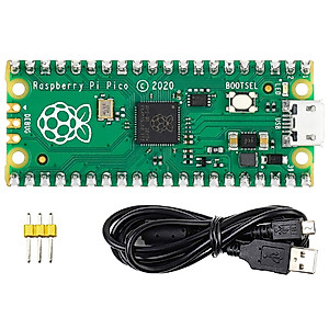 Pre-Soldered Header Raspberry Pi Pico MicrocontrollerDevelopment Board Based on Raspberry Pi RP2040 Chip,Dual-Core ARM Cortex M0+ Processor, Flexible Clock Running up to 133 MHz