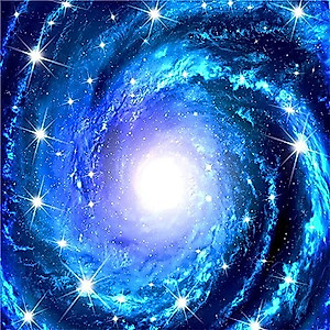 Intergalactic Universe 3D Mural Wallpaper, Ceiling Star Galaxy Nebula Removable Wall Mural | Self-Adhesive Large Wallpaper for Bedroom Office Living Room Home Wall Artwork Decor-59"H x 98"W