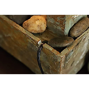 Kenroy Home 51008SLCOP Spillway Indoor Table Water Fountain, Slate and Copper