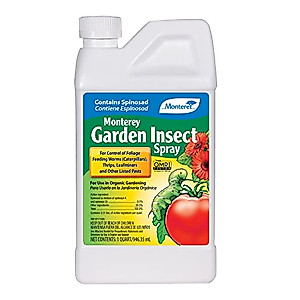 Monterey LG6135 Garden Insect Spray, Insecticide & Pesticide with Spinosad Concentrate, 32 oz