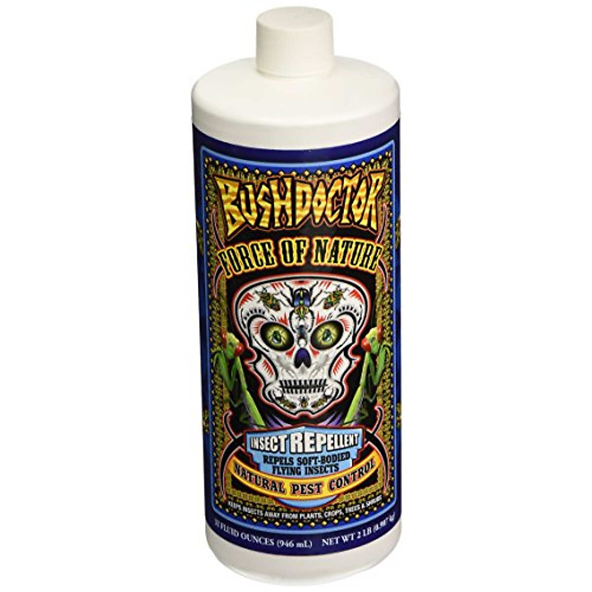 Fox Farm BushDoctor Force of Nature Insect Repellent Repels Insect Quart Foxfarm