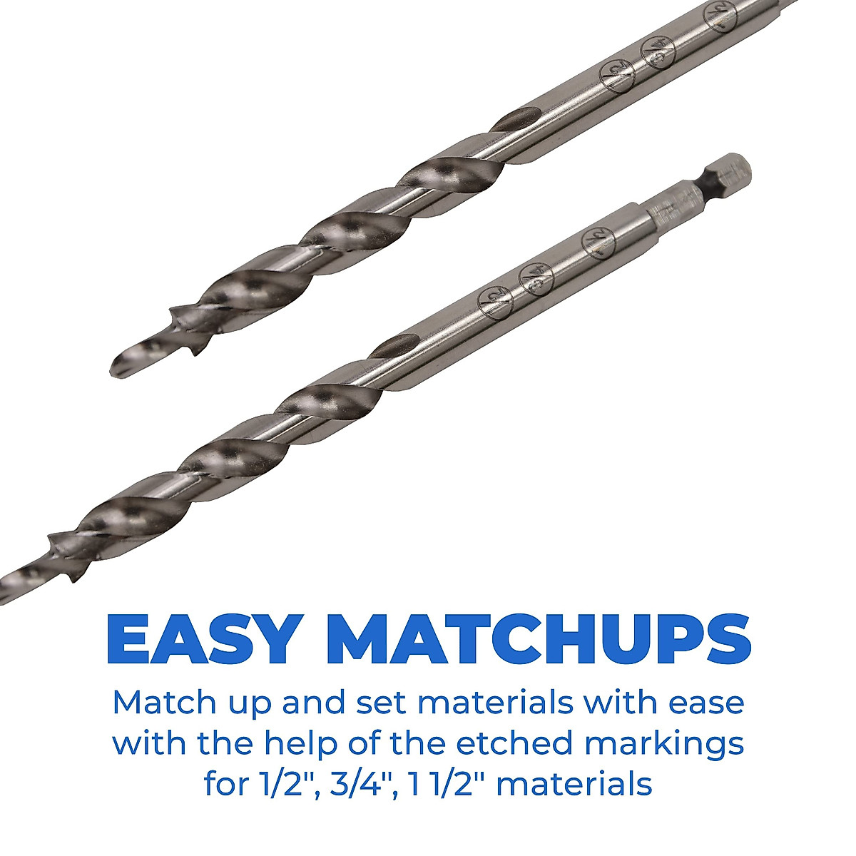 Kreg KPHA300 Easy-Set Pocket-Hole Drill Bit | 2 Pack