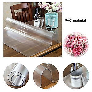 Office Chair Mat for Hardwood Floor，4x8.8ft Thick Transparent Heavy Duty Computer Swivel Chair，HD Transparent Carpet Entrance Hall Bedroom Mat Protect Pad,Transparent 2mm/0.08in