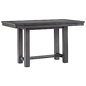 Signature Design by Ashley Myshanna Counter Height Dining Extension Table, 0, Gray