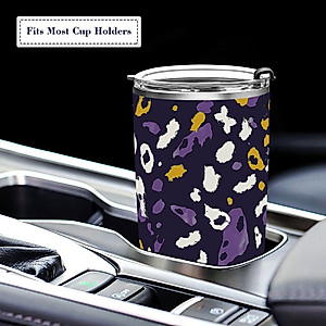 sanluoli Speckles Stainless Steel coffee cups with lids with Lid and Straw coffee mug insulated for café cute insulated coffee tumbler 20 OZ