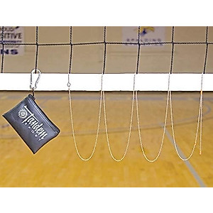 Tandem Sport Volleyball Net Setter With Pouch - Volleyball Net Measure Chain - 4 Pre-Set Net heights for Men's, Women's, Coed, and Junior Volleyball - Volleyball Referee Equipment