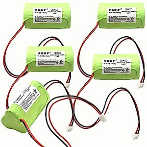 HQRP 5-Pack Emergency Exit Light Battery Compatible with Unitech AA900MAH 3.6V 6200RP 6200-RP Exitronix 10010037 Lowes 253799 TOPA BBAT0063AMax Power B2-0031 B20031 Max Power B2-0030 B20030 MH468886