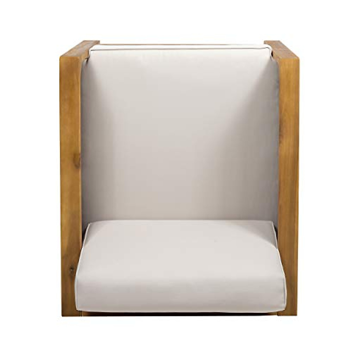 Christopher Knight Home Judith Outdoor Acacia Wood Club Chair with Wicker Accents (Set of 2), Teak Finish + Mixed Brown + Beige