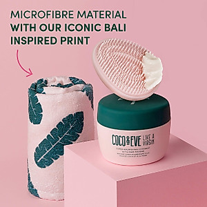 Coco & Eve Hair Mask Bundle - Tangle Tamer, Microfiber Towel & Hair Masque for All Hair Types - With Shea Butter & Argan Oil for Hydration & Hair Repair