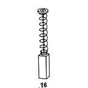 Asein Carbon Brushes 0105 for Bosch Powertools - 0.20x0.31x0.61'' - 5x8x15.5mm - Replaces original parts 1.607.000.484, 2.604.321.605, 2.604.321.905 & 2.604.321.907