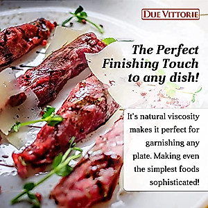 Due Vittorie Oro Gold, Barrel Aged Balsamic Vinegar of Modena IGP With Cork Pourer, All-Natural, Extra Dense Premium Vinegar Aceto Balsamico di Modena IGP Italy - 8.45fl oz / 250ml - Pack of 2