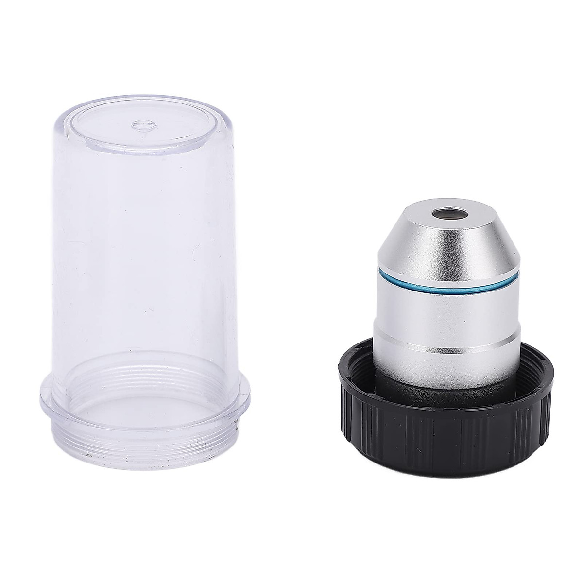 Hilitand Microscope Objective Lens,1X Biological Microscope Objective Lens, 195 Achromatic Objective Optical Glass Lens, Universal 20.2mm RMS Thread