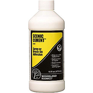 Woodland Scenics Scenic Cement 16oz and Scenic Sprayer with Set of Make Your Day Paint Brushes