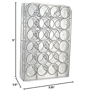 United Scientific™ F1004 Non-Sterile Polystyrene Well Pate | 24 Wells | Desinged for Laboratory, Classroom, or Home Use | Pack of 10