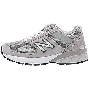 New Balance Women's Made in US 990 V5 Sneaker, Grey/Castlerock, 10.5 Wide