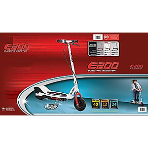 Razor E200 Electric Scooter - White