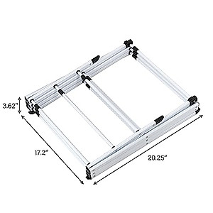 Finnhomy Pre-Assembled Clothes Drying Rack, Drying Rack Clothing, Expandable Laundry Drying Rack, Towel Rack for Indoor and Outdoor Use, 41.3" x 29.5" x 15", White