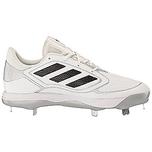 adidas Women's Adizero Purehustle 3 Elite Sneaker, White/Black/Silver Metallic, 11.5