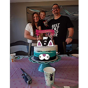 Handmade Cat Cake Topper Decoration, Cake Decor And Birthday Party Picks