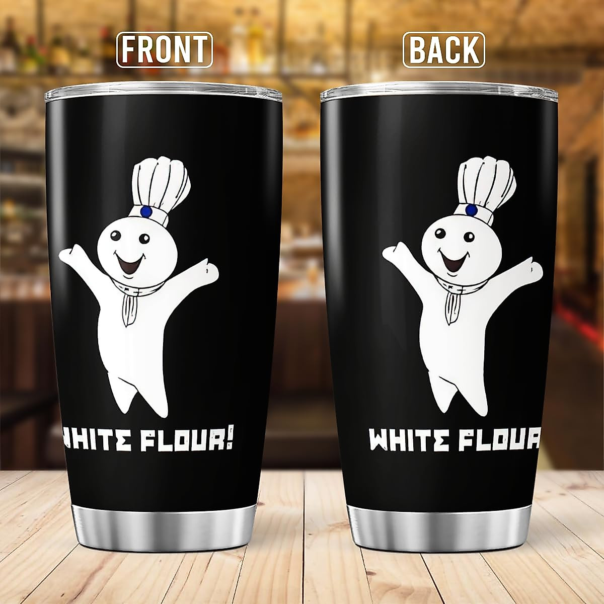 Tumbler Pillsbury Tea Doughboy Iced Office Coffee 20 30 Oz Hot Stainless Travel Steel Insulated