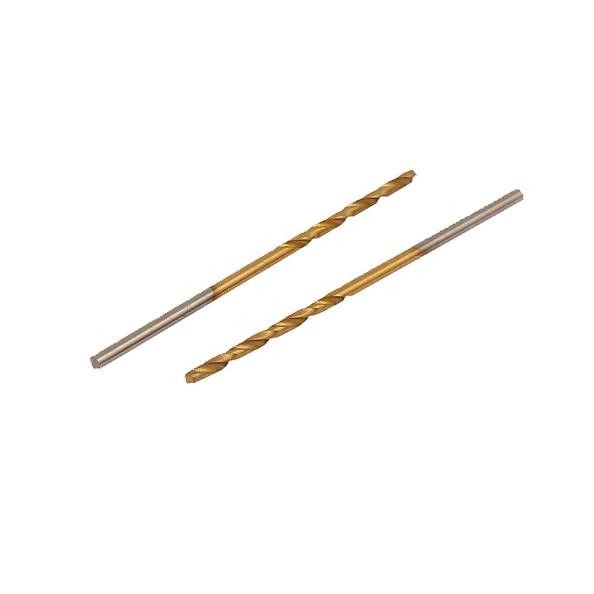 uxcell 44mm Long 1.6mm Cutting Dia Straight Shank Ti Coated HSS Twist Drill Bit 10pcs