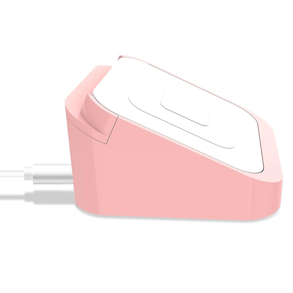 Dock Compatible with Square Reader 2nd Generation, Square Card Reader Stand Holder, Anti-Sleep Button, One Click to Turn On, Pink.