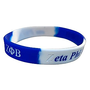 Greekgear Zeta Phi Beta Silicone Bracelet