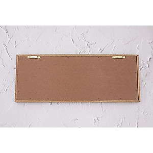 Wartter 16.2x6.4 inches Family Wood Framed Wall Sign with Inspirational Quotes - Family Where Life Begins & Love Never Ends (Family)