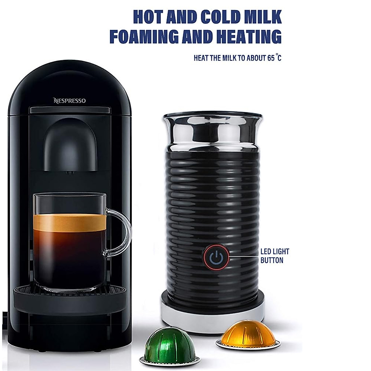 Milk frothing machine，Automatic milk frother，Electric for Hot & Cold Froth, Froth Or Heat Milk，Multifunctional milk frother，Automatic off & Easy Cleaning, Silent Operation (black)