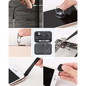 SOONAN Precision Screwdriver Set, 130 in 1 Electronics Repair Tool Kit with 120 Bits, Magnetic Screwdriver Set & 10 Tool Set, Idea for Computer Phone Watch Camera Laptop