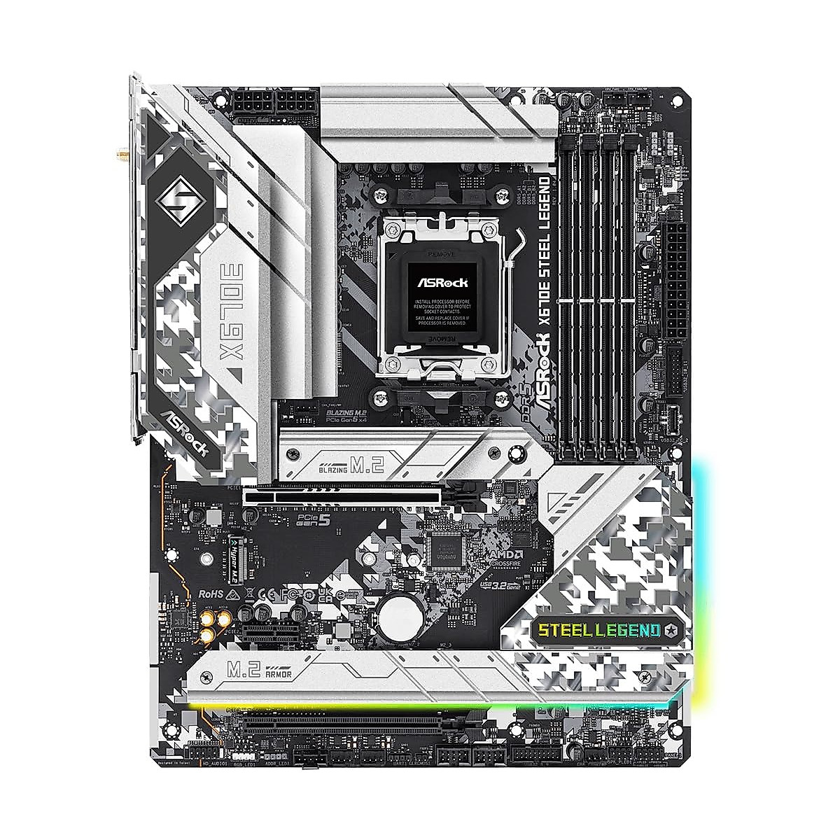 ASRock X670E Steel Legend Support AMD AM5 RYZEN 7000 Series Processors Motherboard