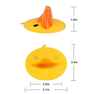 Silicone Pot Holders,Funny Cute Oven Mitts for Kitchen Mittens,Mini Oven Mitt Duck Pattern,Small Oven Mitt,Baking and Pot-Holding, Heat Resistant Gloves