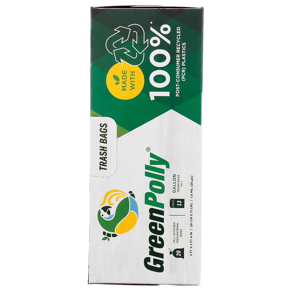 GreenPolly Tall Kitchen Trash Bags 13 Gallon, 20 CT