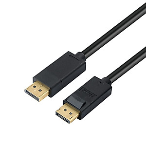 DTech Displayport to Displayport Cable 3ft, DP Computer Monitor Cord 4k 60hz Male to Male DP to DP Cord with Gold Plated Connector for Laptop PC Gaming (3 Feet, Black)