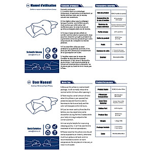 HOMCA Cervical Pillow Memory Foam Pillows - Contour Memory Foam Pillow for Neck Pain Relief, Orthopedic Neck Bed Pillow for Side Sleepers Back and Stomach