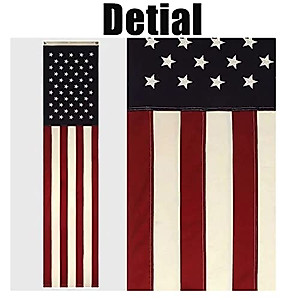 Decorations for 4th of July Decor, Hanging American Flag and “Let FREEDOM Ring” Banners, Fourth of July Party Supplies Indoor Outdoor-Red White Blue Decor Independence Day Outdoor Pull-Down Door Banners